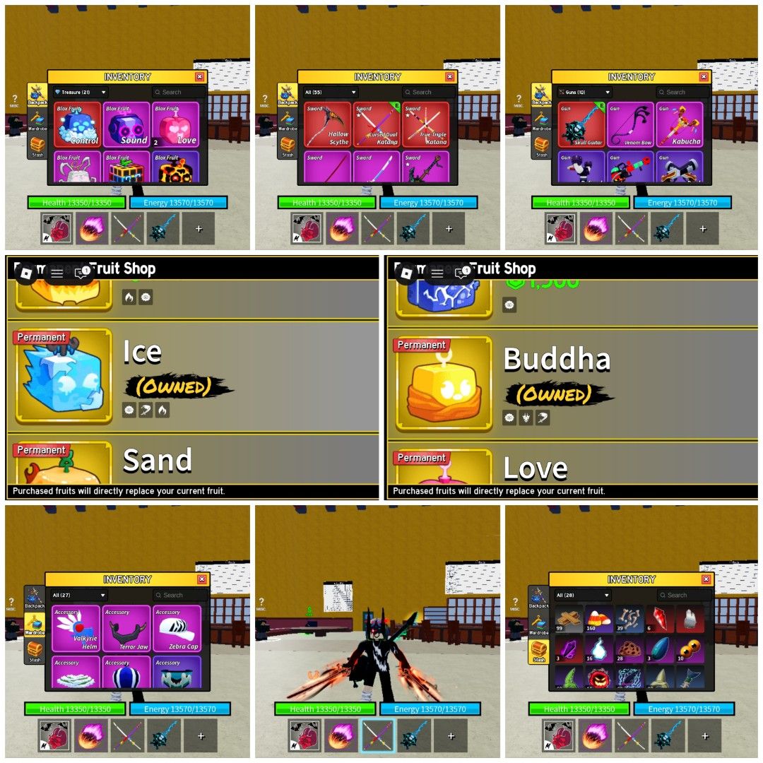 Account Roblox FISH IT x BLOX FRUITS [ Swipe or Check Description For ...