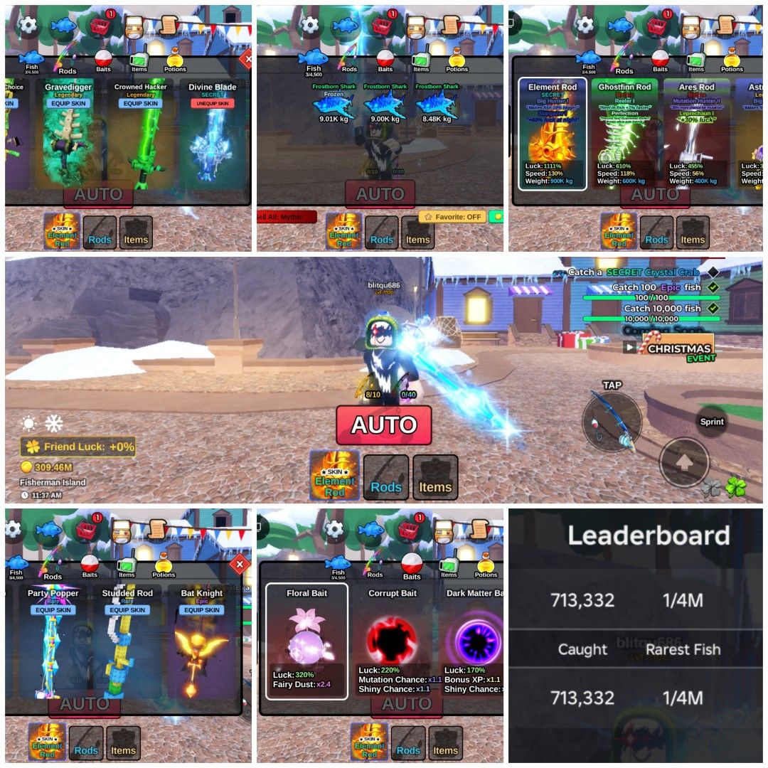 Account Roblox FISH IT x BLOX FRUITS [ Swipe or Check Description For ...