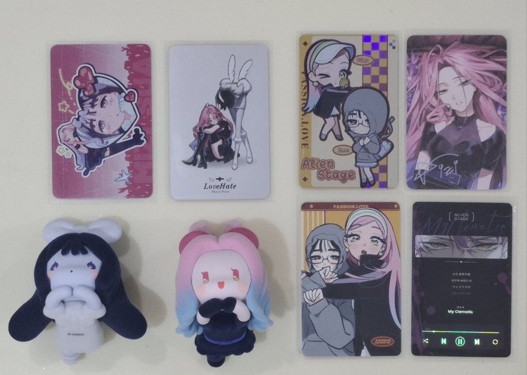 Alien stage mizi sua bunny figure photocard set, Hobbies & Toys ...