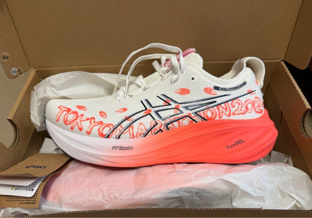 Asics Gel-Nimbus 26 Tokyo Marathon 2024 version US8.5, 男裝, 鞋, 波鞋 ...