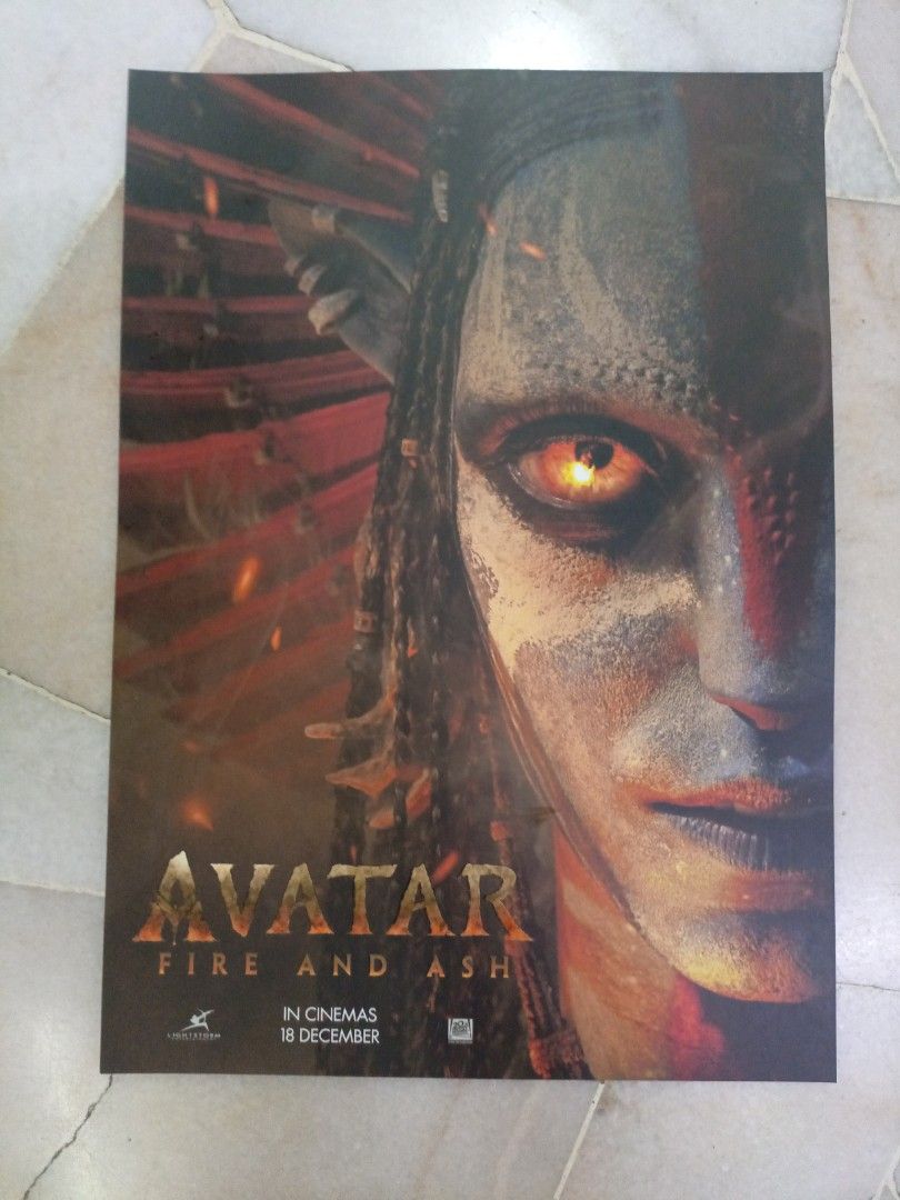 Avatar: Fire and Ash Movie Poster, Hobbies & Toys, Music & Media, CDs ...