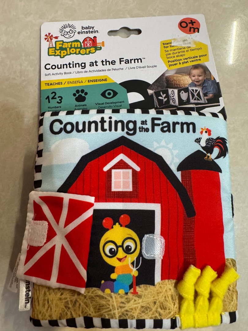 Baby Einstein Counting at the Farm™ Soft Activity Book, Babies & Kids ...