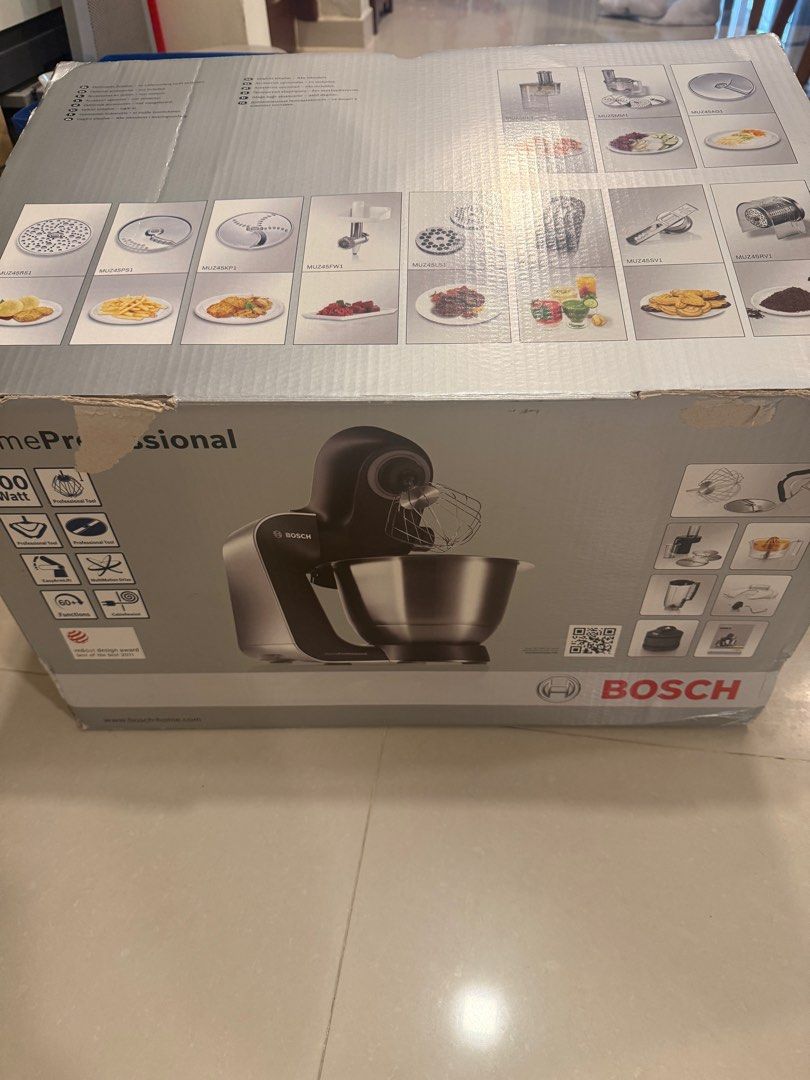 Bosch HomeProfessional Food Processor attachments (No machine), TV ...