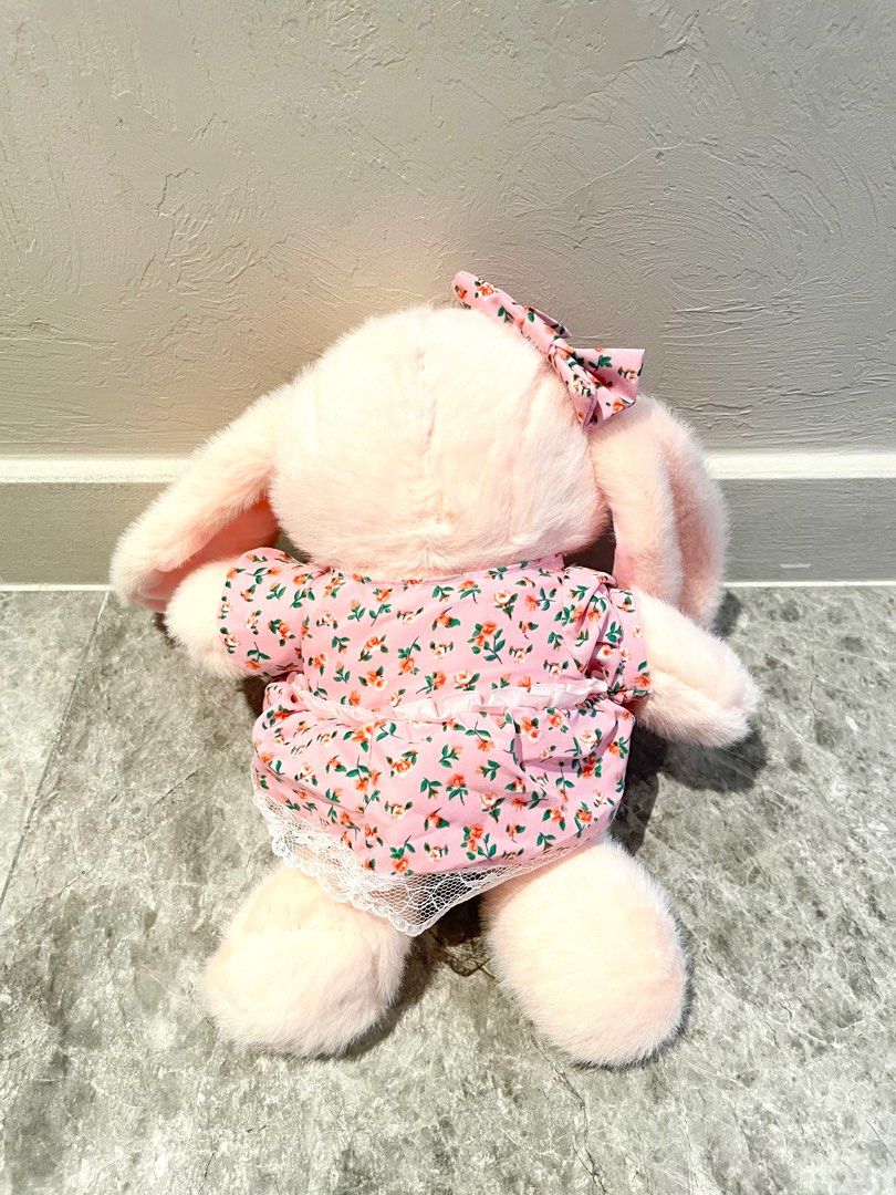 [Brand New With Tag] Pink Bunny Rabbit Soft Toy, Hobbies & Toys, Toys ...