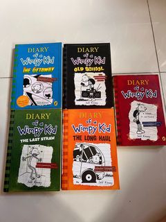 Diary of a Wimpy Kid Books - Set of 4, Hobbies & Toys, Books ...