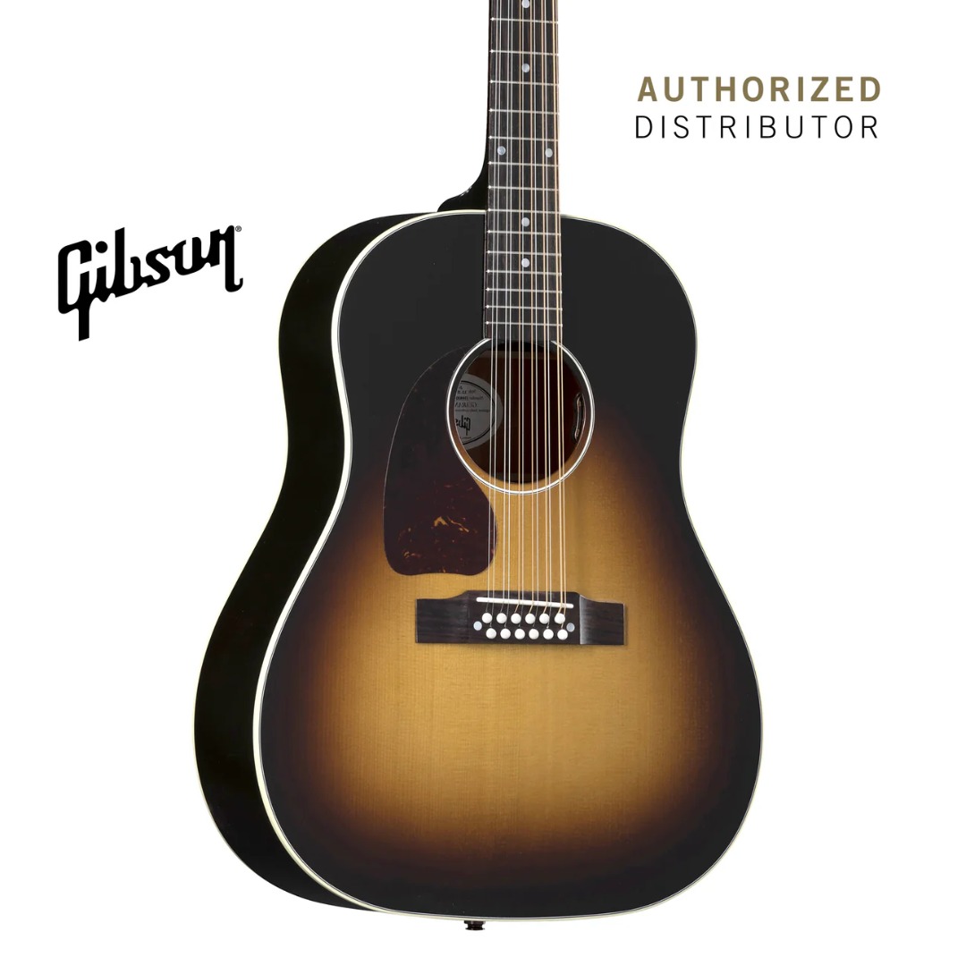 GIBSON J-45 STANDARD 12-STRING LEFT-HANDED ACOUSTIC-ELECTRIC GUITAR ...