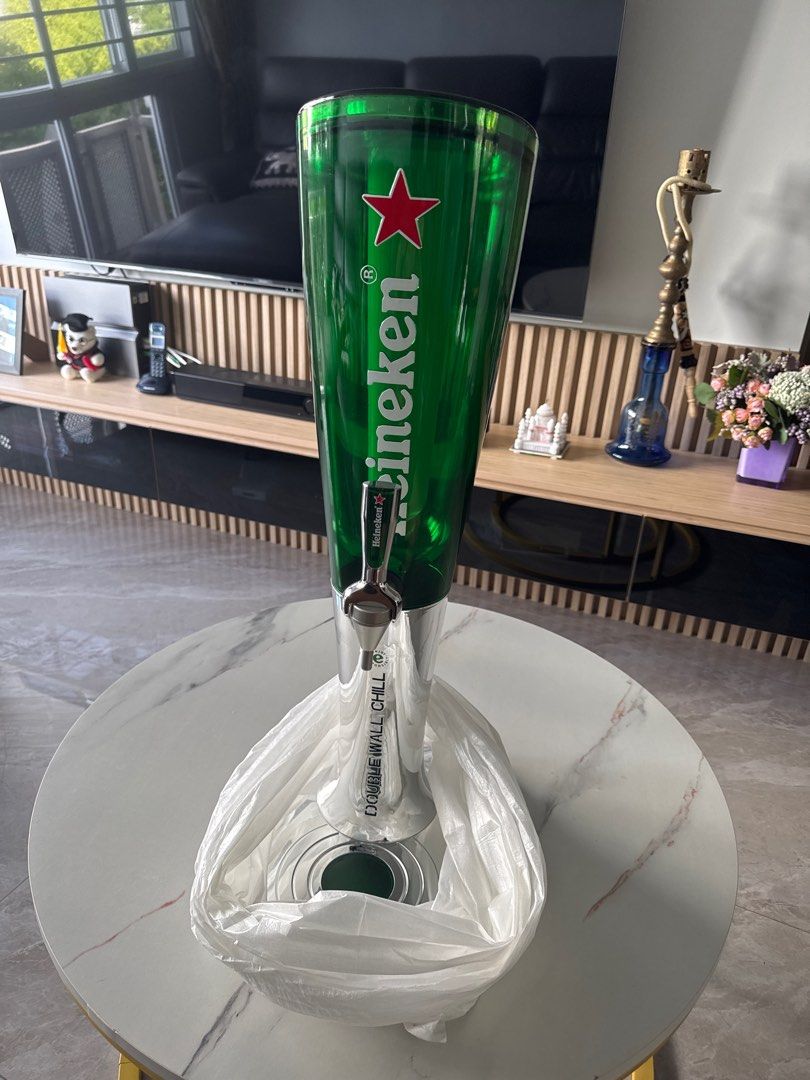 Heineken Double Wall Chill Beer Dispenser, Furniture & Home Living ...
