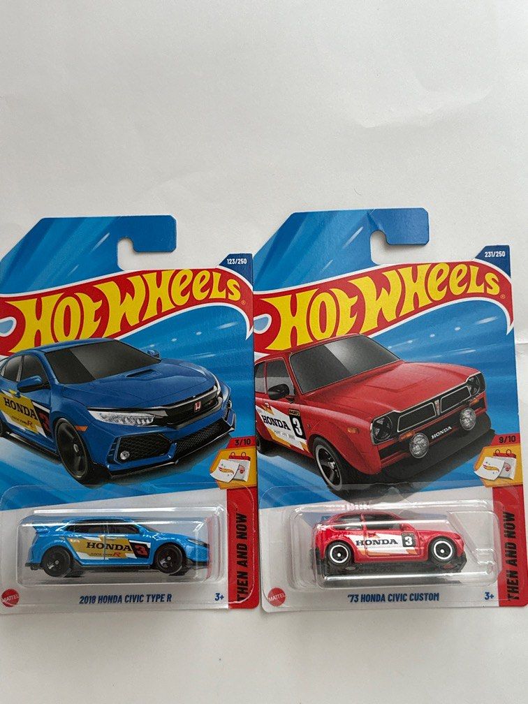 Hot Wheels Honda Civic Type R Then and Now Set, Hobbies & Toys, Toys ...