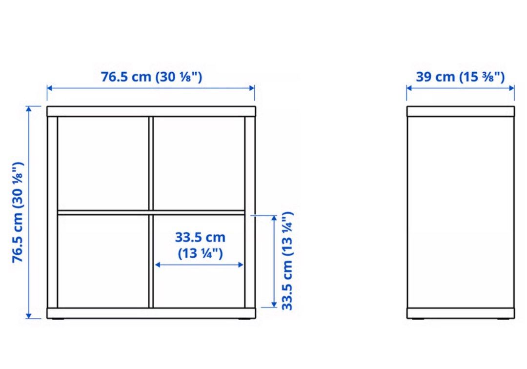 IKEA Kallax 2x2 Shelving Unit - White, Furniture & Home Living ...