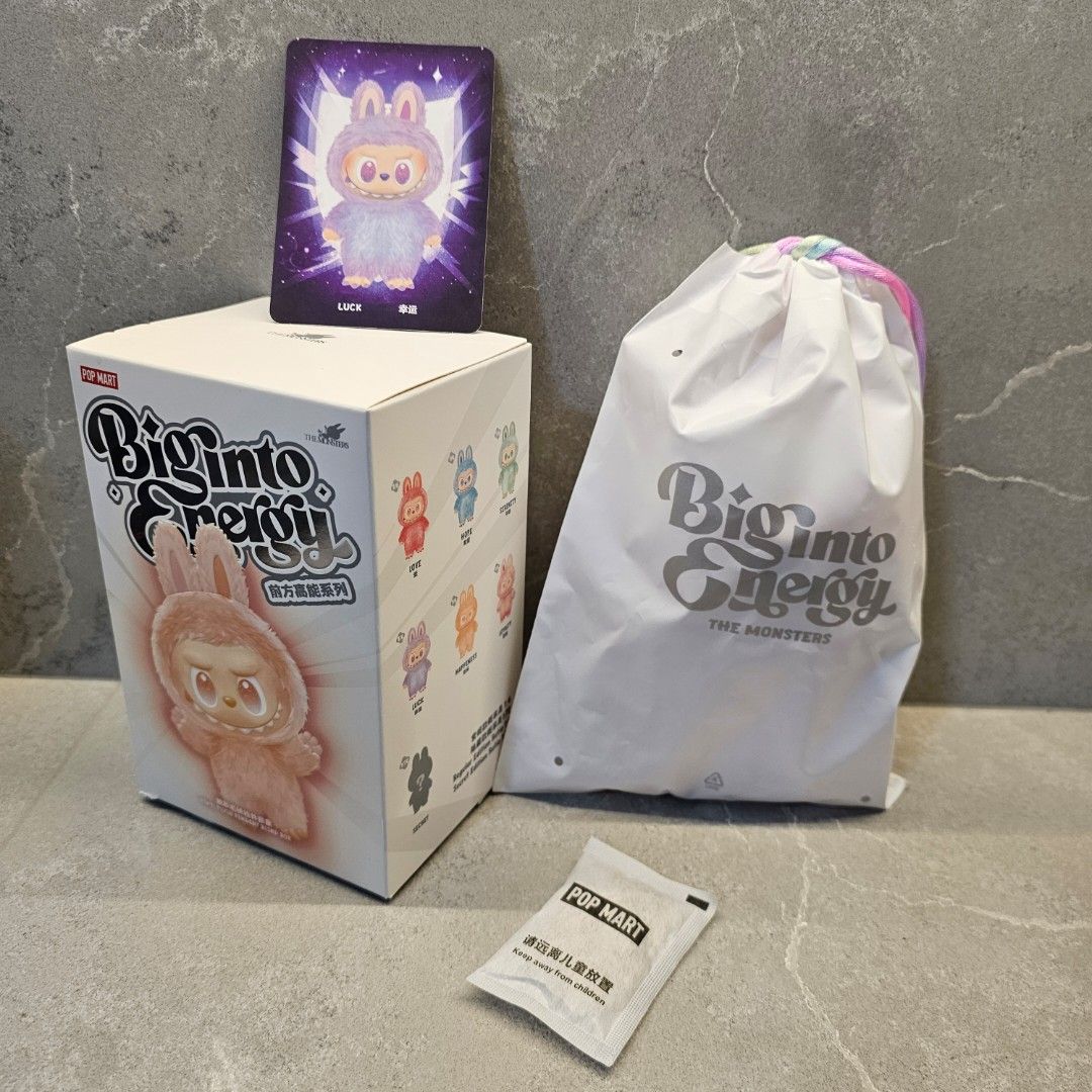 Labubu Luck Big Into Energy Plush Toy, Hobbies & Toys, Toys & Games on ...