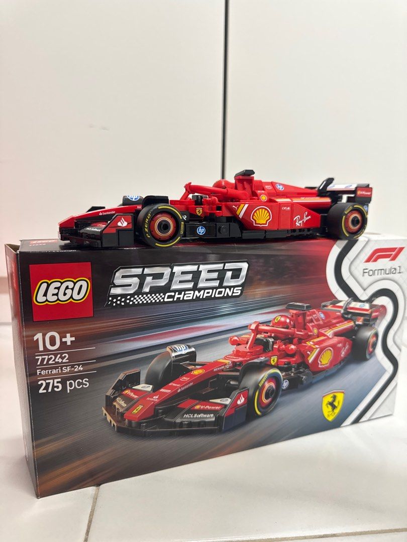 LEGO Speed Champions Ferrari SF-24 (Built Nicely), Hobbies & Toys, Toys ...