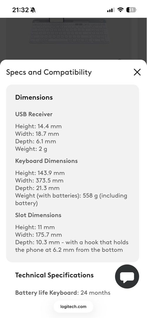 Logitech K580 Slim Multi-Device Wireless Keyboard, Computers & Tech ...