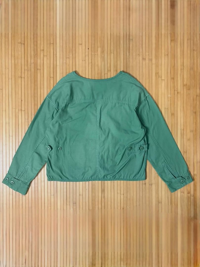 Lowrys Farm Collarless Chore Jacket, Women's Fashion, Coats, Jackets ...
