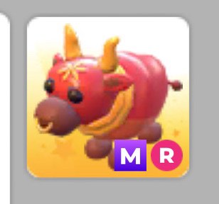 Mega Ride Lunar Ox Adopt Me MR Lunar Ox Roblox, Video Gaming, Video ...