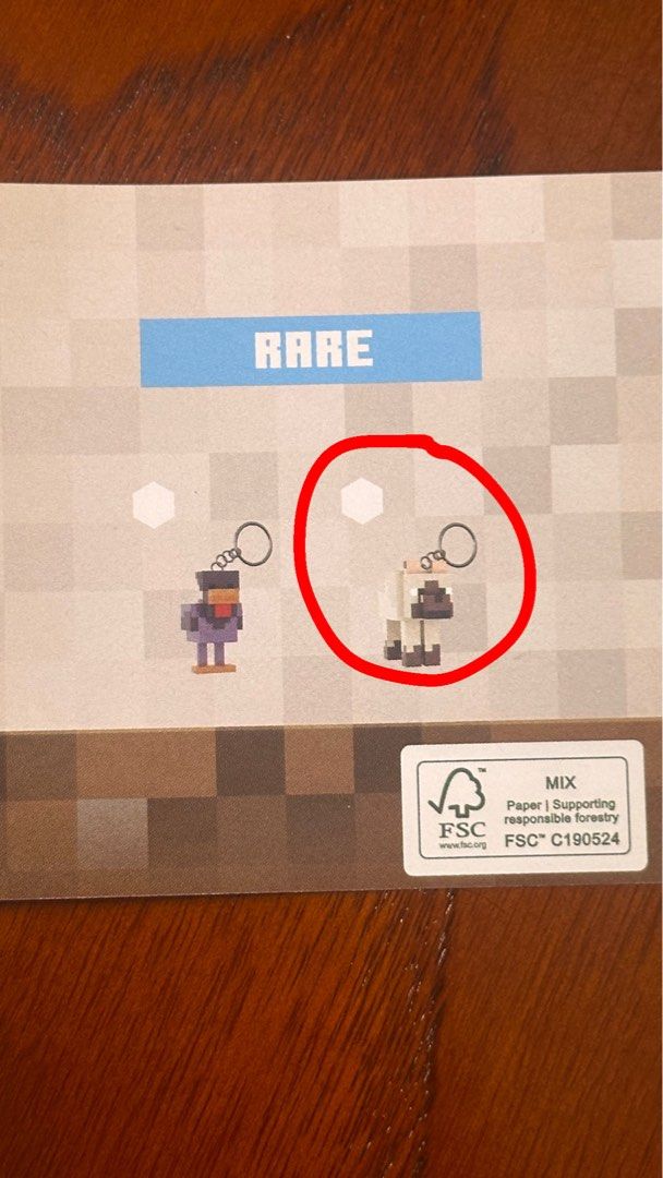 Minecraft RARE Wolf/ Dog Figural Keychain - Series 2, Hobbies & Toys ...