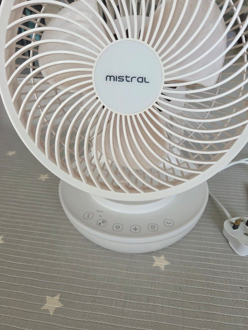 Mistral Wall Fan with Remote Control, Furniture & Home Living, Lighting ...