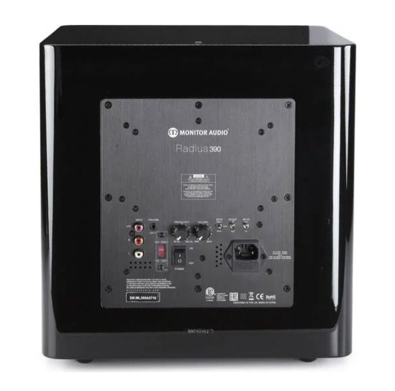 Monitor Audio Radius 390 SubWoofer - Piano Gloss Black, Audio ...