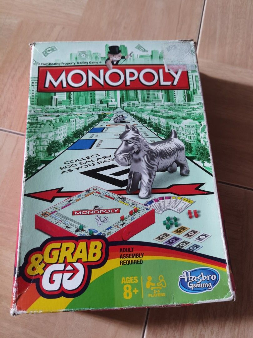 Monopoly & Grab & Go Board Game, Hobbies & Toys, Toys & Games on Carousell