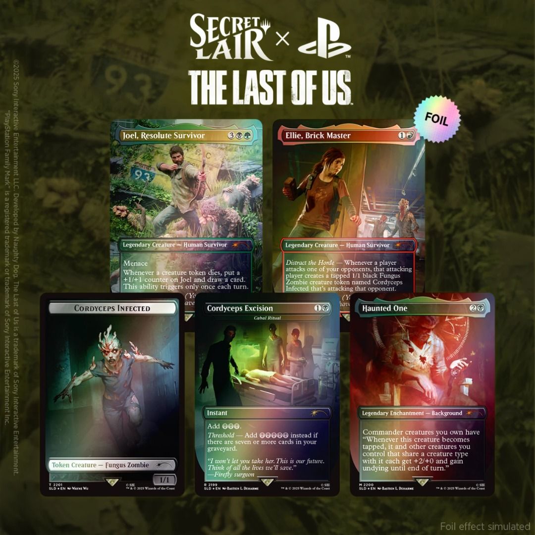 [MTG] Secret Lair x The Last of Us Part I Foil Edition, 興趣及遊戲, 玩具 & 遊戲類 ...