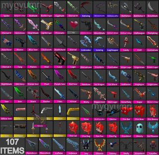 Roblox Murder Mystery 2 (MM2) Godlies Harvester Icepiercer Candy ...