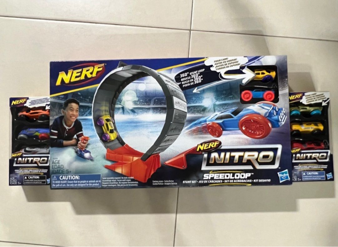 Nerf Nitro Speedloop Stunt Set, Hobbies & Toys, Toys & Games on Carousell