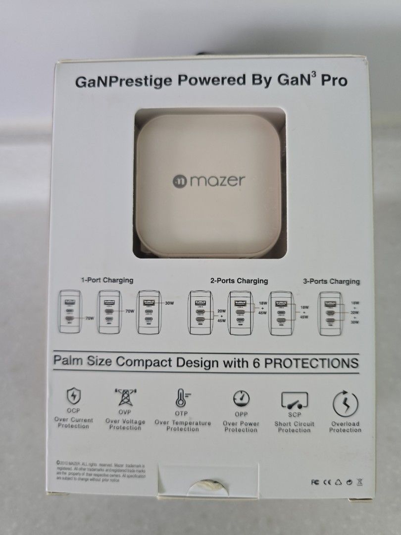 (New) Mazer 70 watt multi devices fast charging, Computers & Tech ...