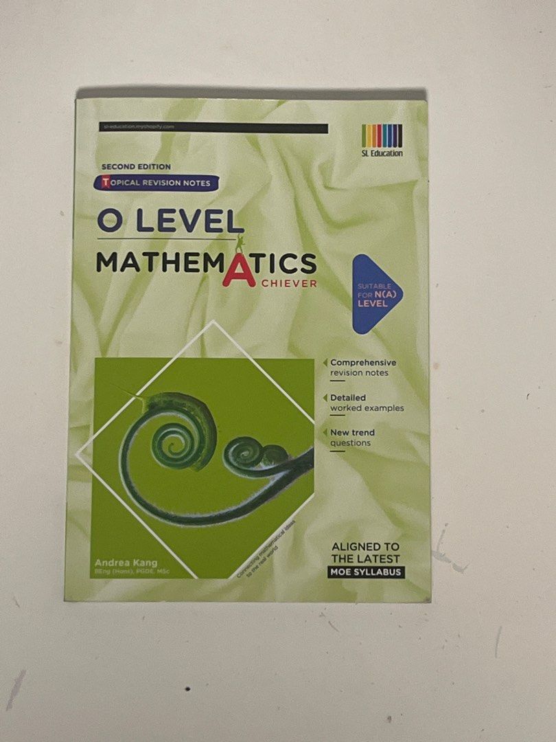 O Level Mathematics Achiever Topical Revision Notes, Hobbies & Toys ...