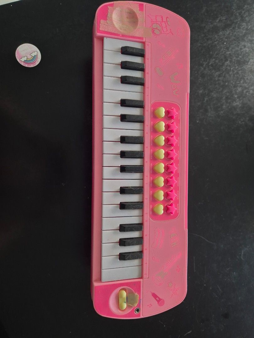 Pink Toy Keyboard for Kids, Hobbies & Toys, Toys & Games on Carousell