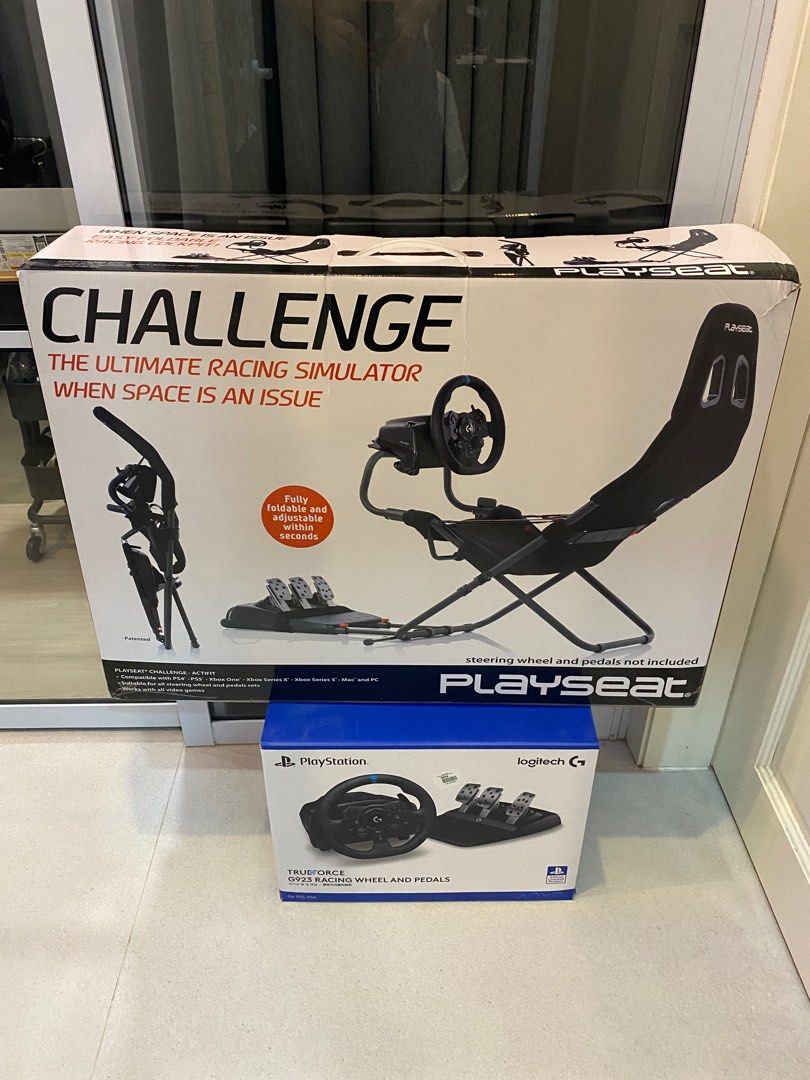 Playstation ,Logitech racing wheel simulator seat, Video Gaming, Video ...