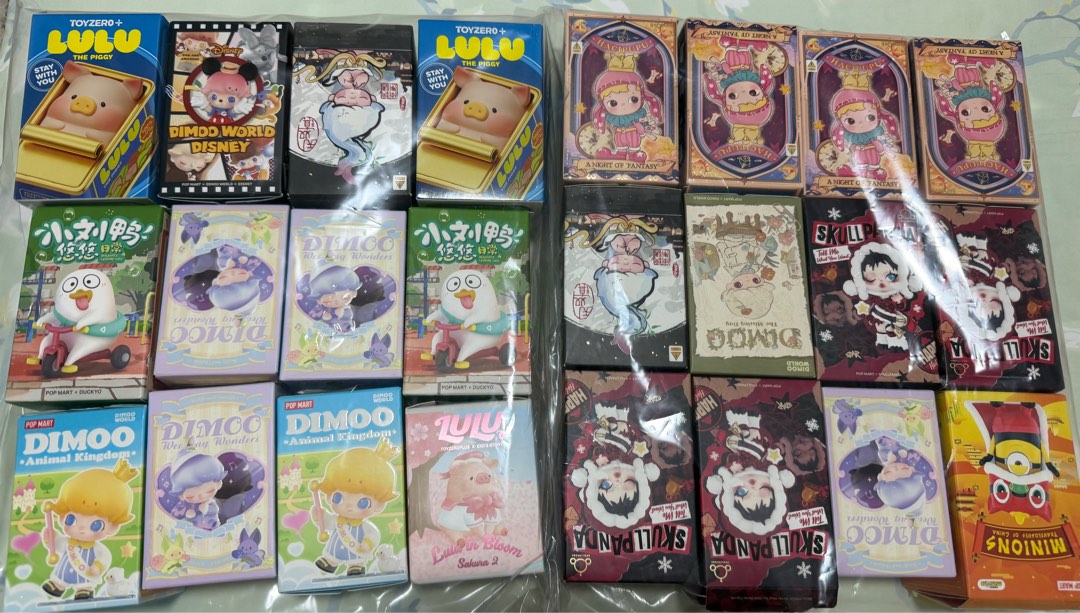 Pop Mart Blind Box Figures - Dimoo, Lulu, Skullpanda, Hobbies & Toys ...