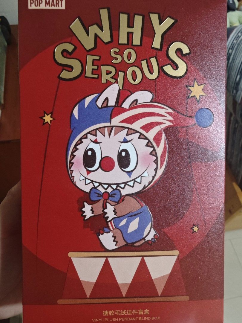 POP MART WHY SO SERIOUS Series Vinyl Plush Blind Box, Hobbies & Toys ...