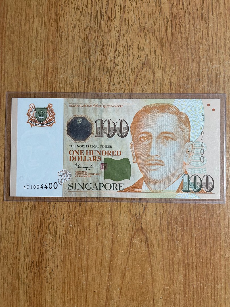 Portrait $100 banks notes with number 004400, Hobbies & Toys ...