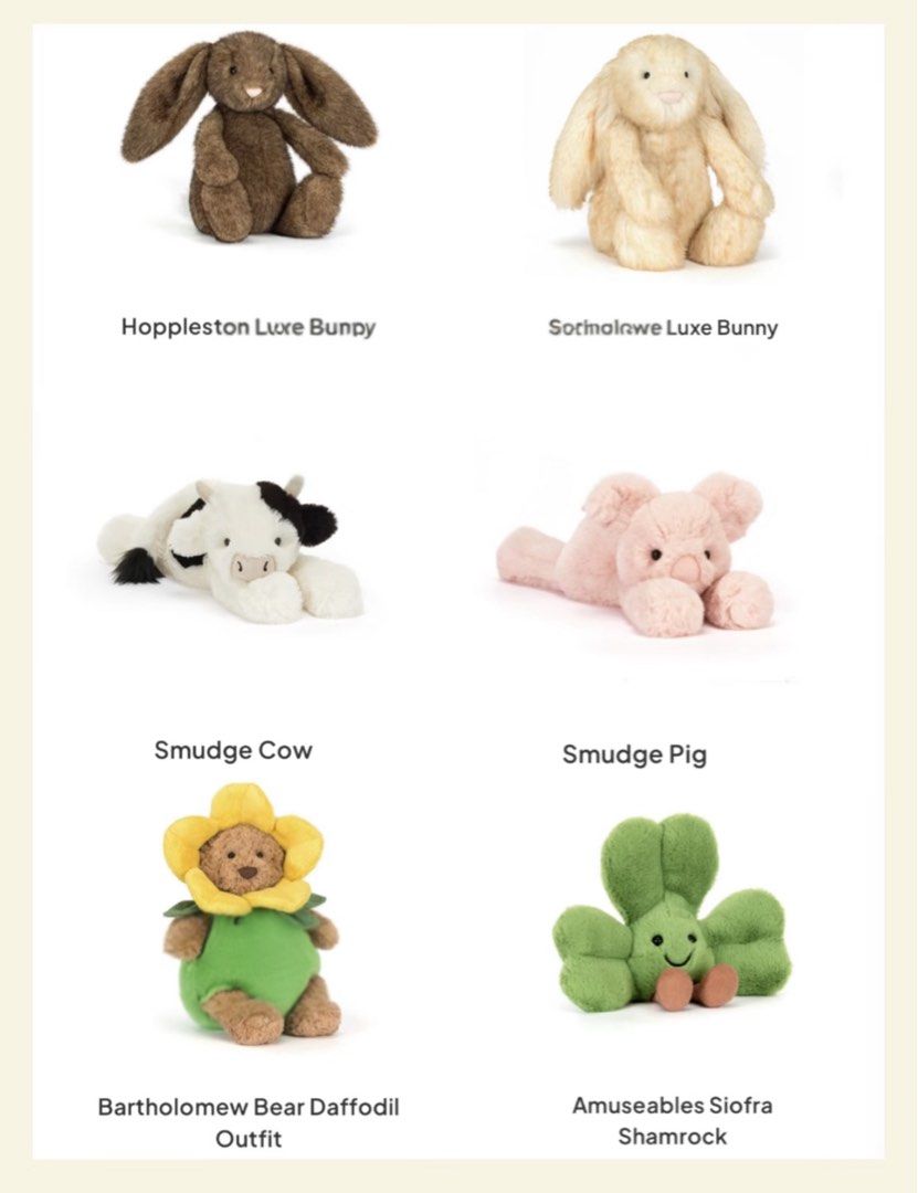 (preorder) Jellycat spring collection 2026, Hobbies & Toys, Toys ...