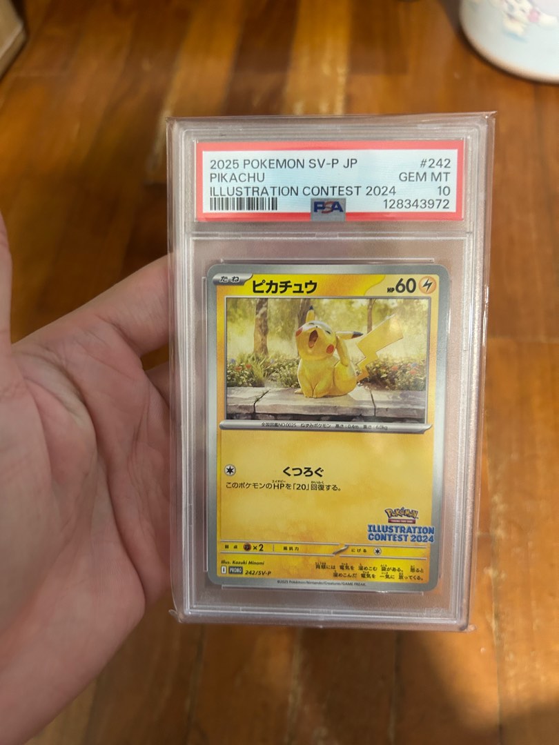 PSA 10 Pikachu Illustration Contest 2024 #242, Hobbies & Toys, Toys ...