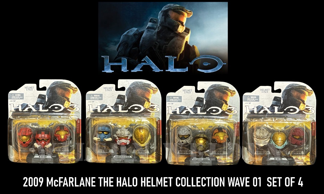 *READ DESCRIPTION* 2009 McFARLANE THE HALO HELMET COLLECTION WAVE 01 ...