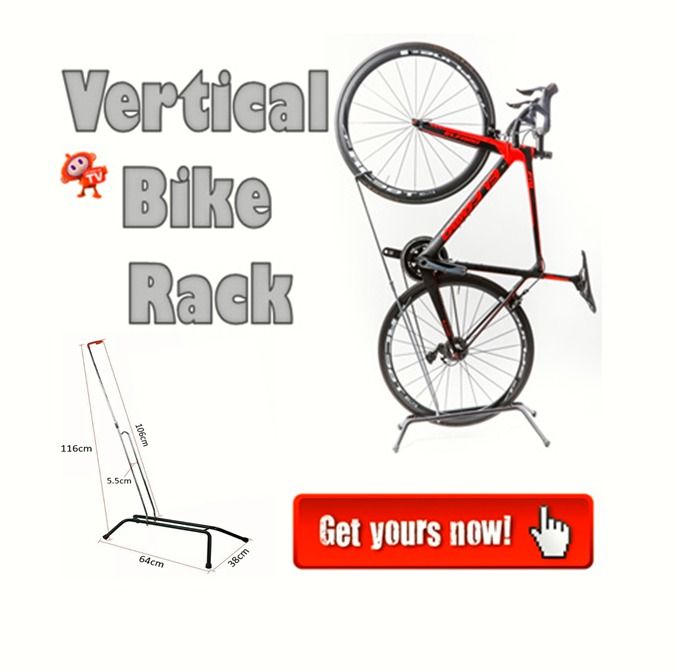 Single Vertical Horizontal Bicycle Bike Rack Stand Holder Mount, Sports ...