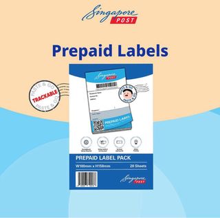 Singpost Tracked Letterbox Prepaid Labels (20 pieces), Hobbies & Toys ...