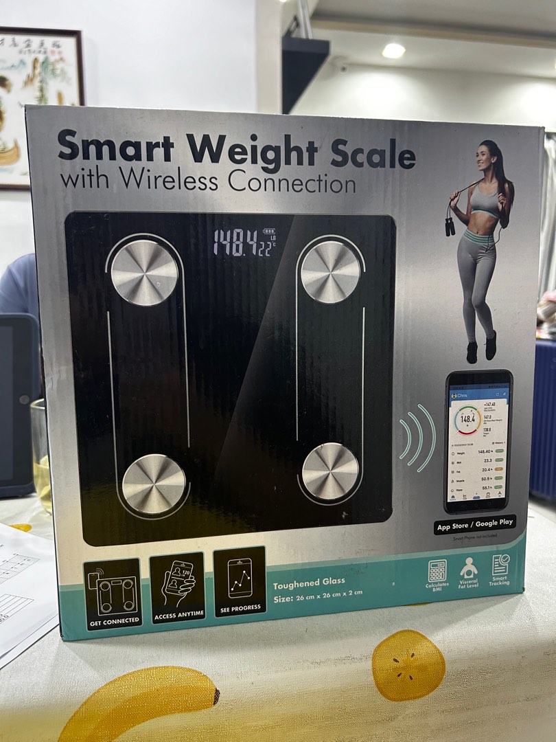 Smart Weight Scale with Wireless Connection, Health & Nutrition, Health ...