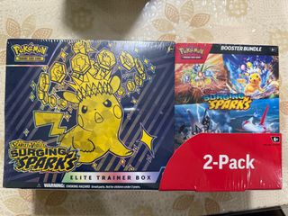 SEALED Pokemon Surging Sparks ETB + BB Costco Set, Hobbies & Toys, Toys ...