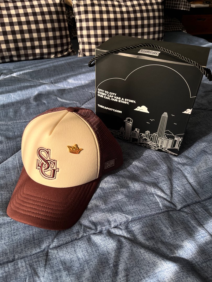 The Cap City Mighty SG Puffer Trucker, Men's Fashion, Watches ...