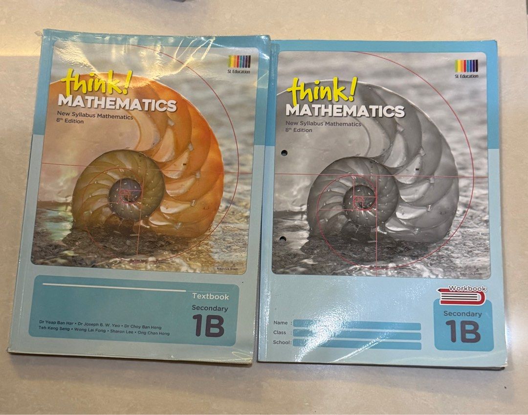 Think mathematics 1B textbook and workbook, Hobbies & Toys, Books ...