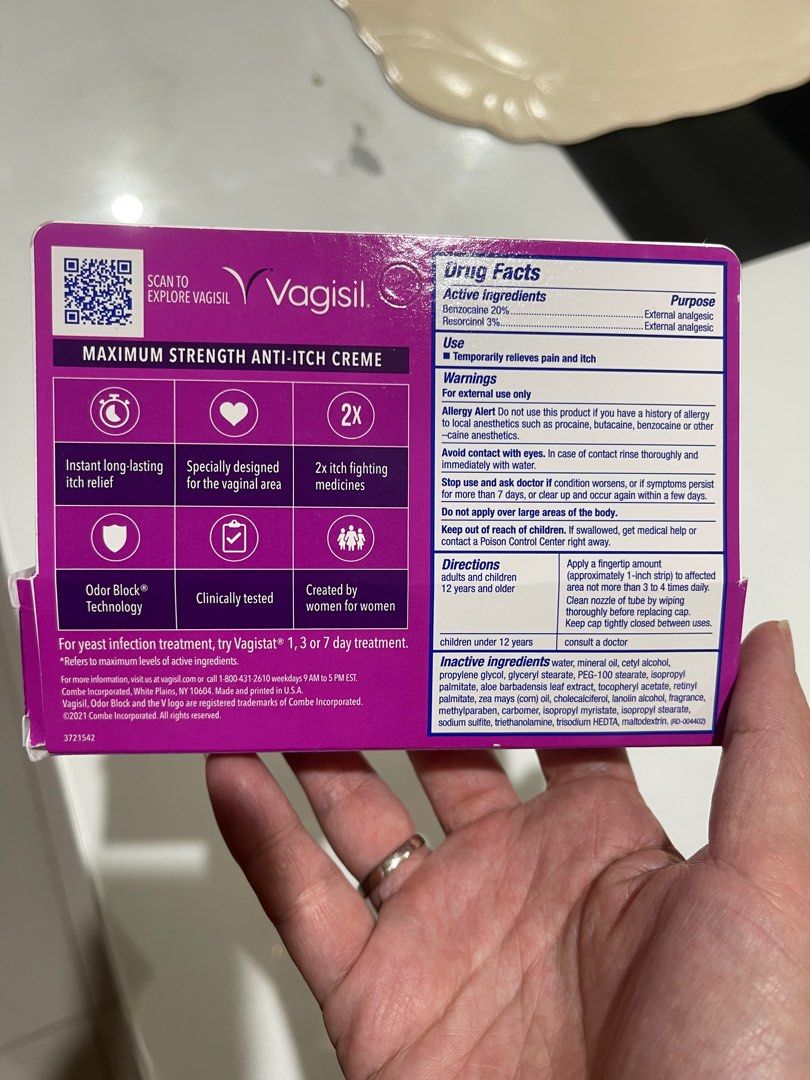 To bless Vagisil max strength anti itch cream, Beauty & Personal Care ...