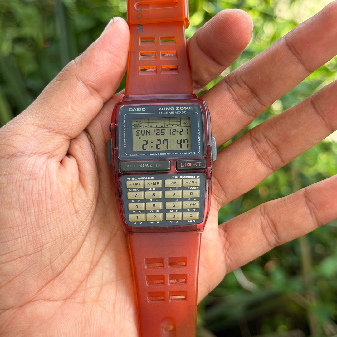Vintage Casio Dino Zone Calculator Watch, Men's Fashion, Watches ...