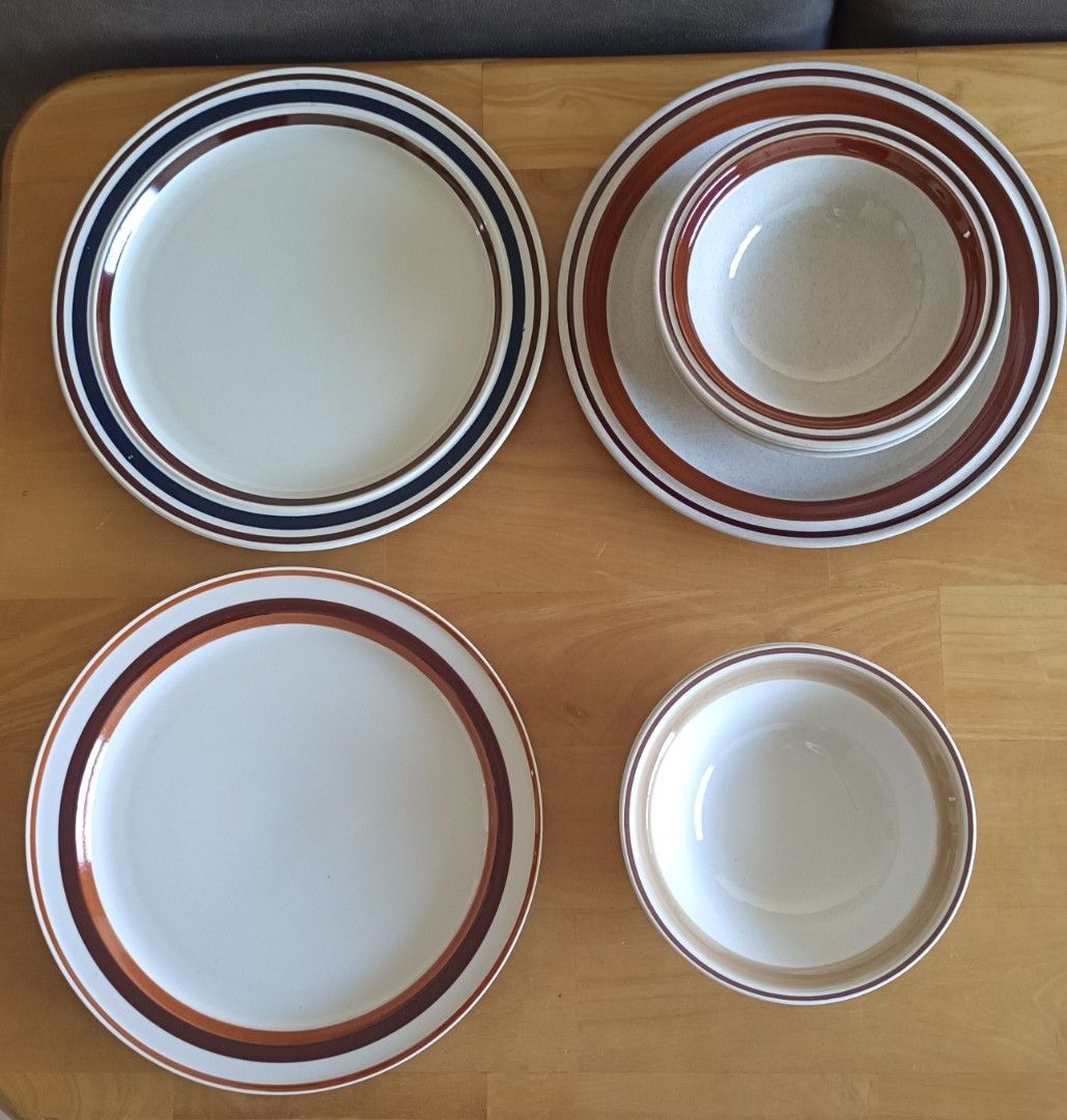 Vintage Dinnerware Set - Plates and Bowls, Furniture & Home Living ...