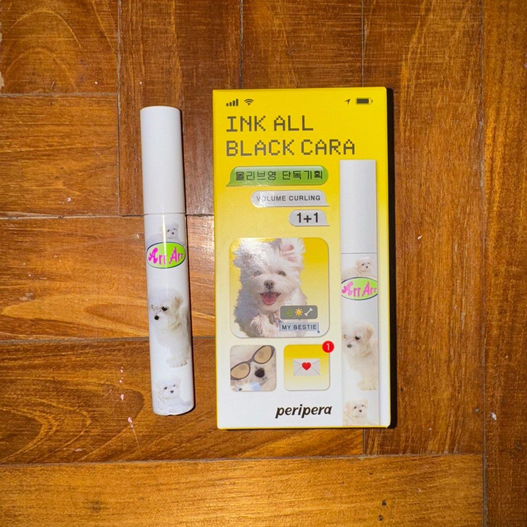 wts PERIPERA Ink All Black Cara 02 Volume Curling Maltese Ver, Beauty ...