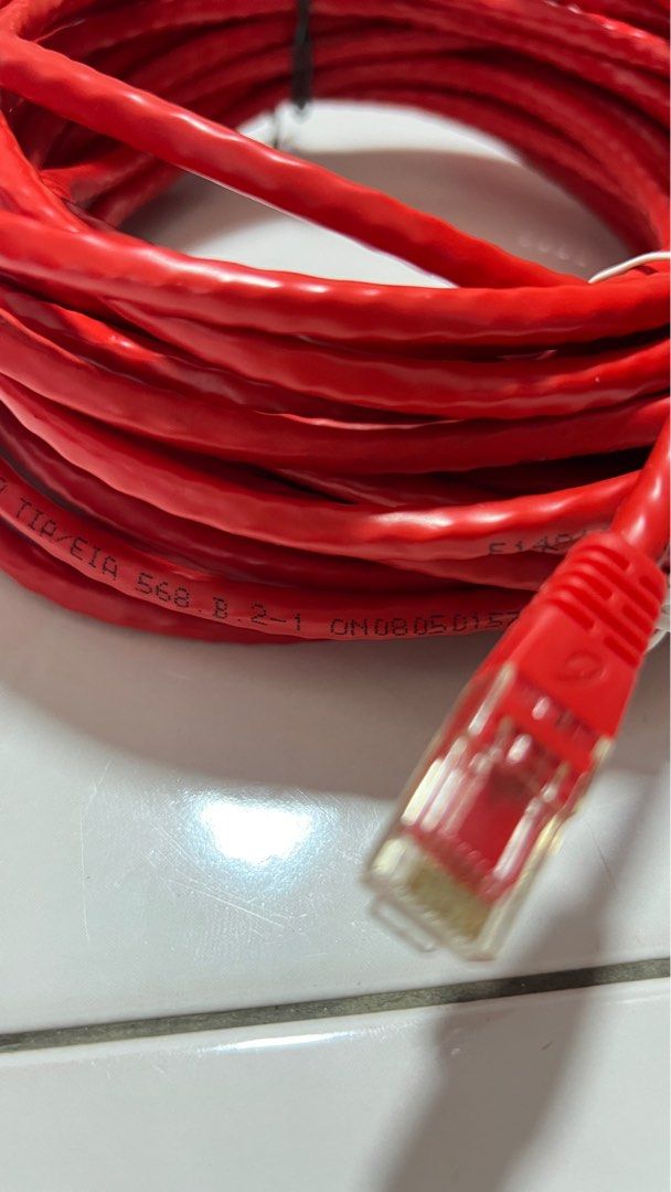 10 meter Cat6 ethernet cable (Schneider), Computers & Tech, Parts ...
