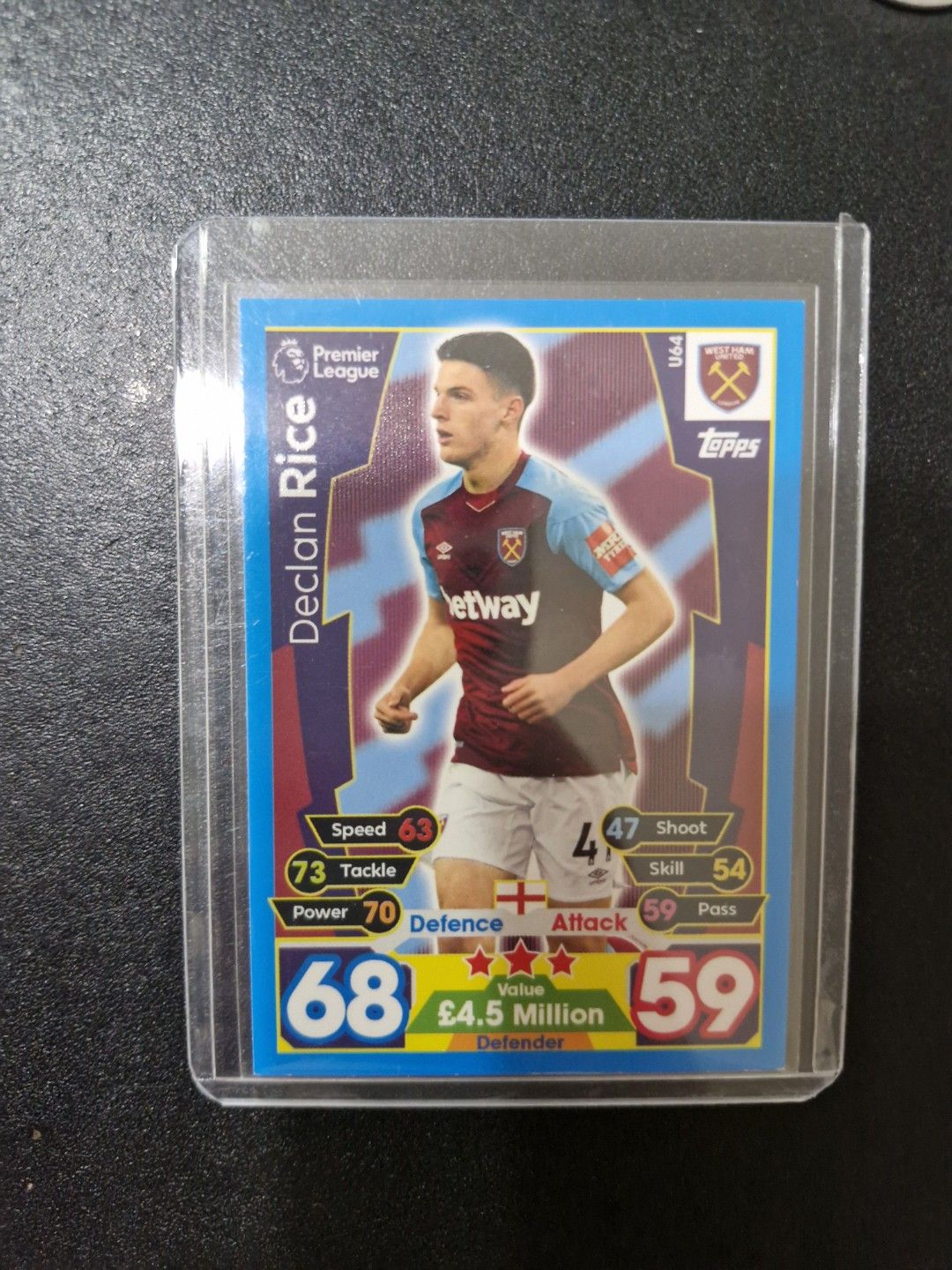 [$1 special offer] WTS topps match attax westham rookie card declan ...