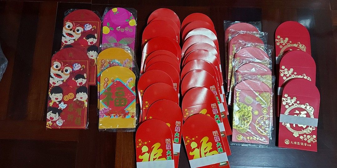 ️40包利是封(共400個)；Red pocket envelopes 40 packs, 400pcs,, 興趣及遊戲, 手作＆自家設計 ...