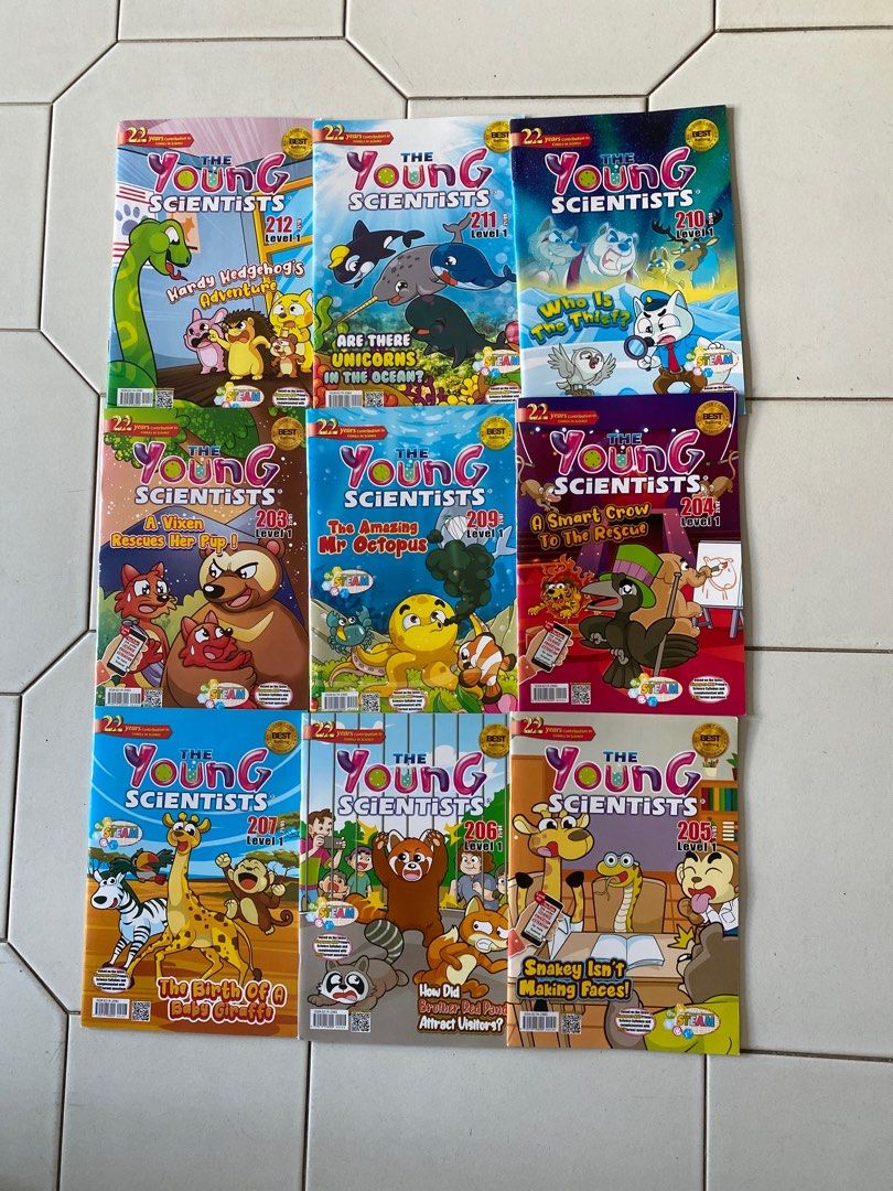 9 X ( bundle of 9) (see inside picture)Young Scientists ( Level 1) as ...