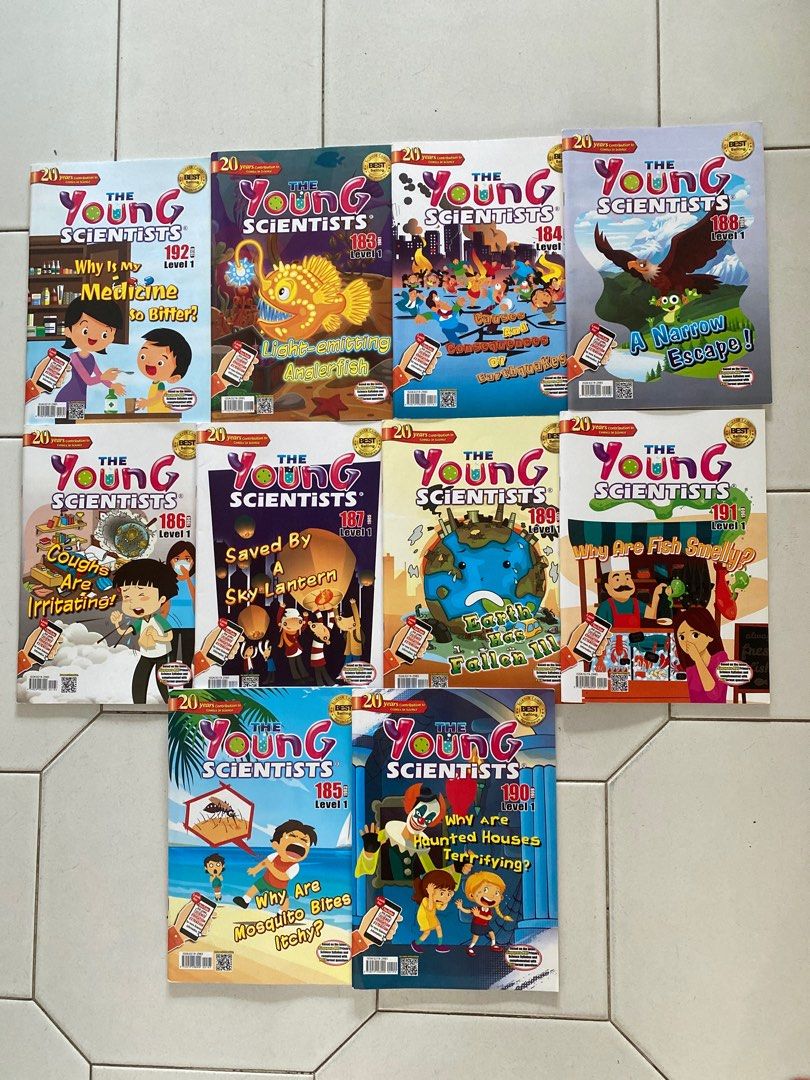 9 X ( bundle of 9) (see inside picture)Young Scientists ( Level 1) as ...